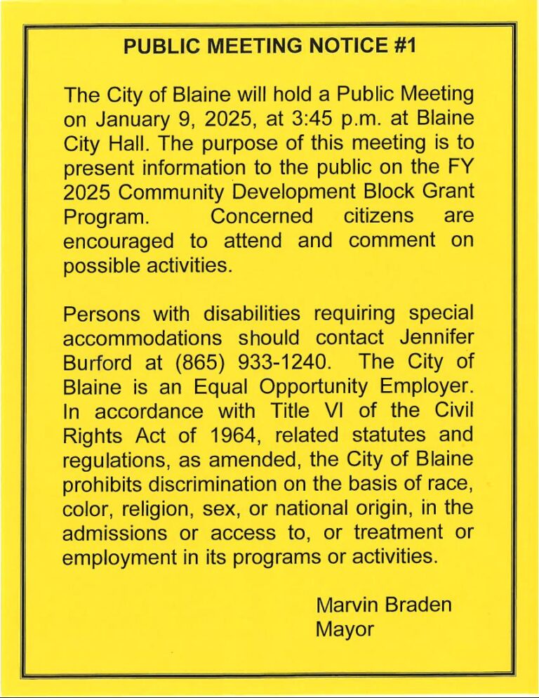 Welcome to the Official Blaine TN Website - Official Blaine TN Grainger ...
